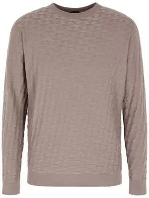 Giorgio Armani Geometric Crew-neck Jumper