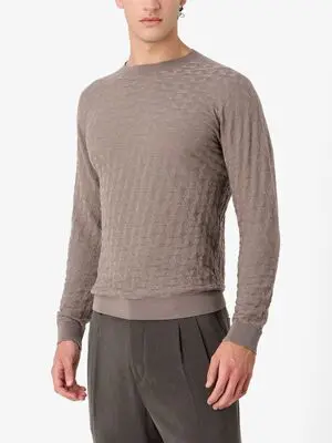 Giorgio Armani Geometric Crew-neck Jumper