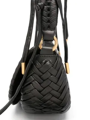 Off-White Braided-trim Leather Tote Bag