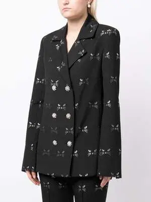 MACGRAW Circa 72 Jacquard Blazer - Black