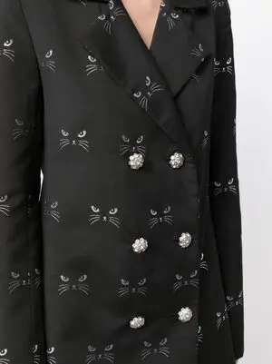 MACGRAW Circa 72 Jacquard Blazer - Black