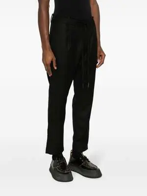 Andrea Ya'aqov Drawstring Straight-leg Trousers