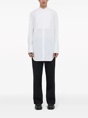 JIL SANDER Collarless Cotton Shirt