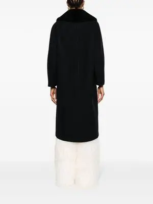 YVES SALOMON Belted Felted-wool Coat