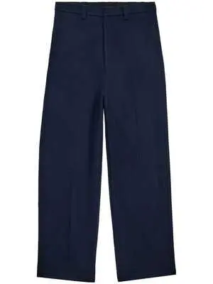 AMI Paris Straight-leg Tailored Trousers - Blue