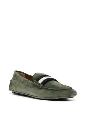 Bally Contrasting-trim Leather Loafers