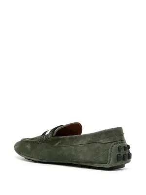 Bally Contrasting-trim Leather Loafers