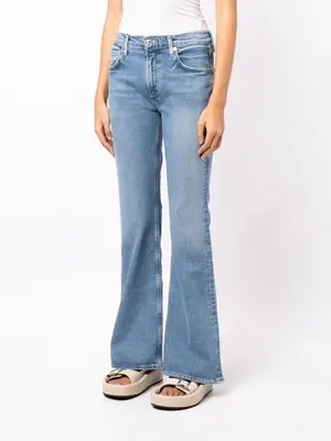 Citizens Of Humanity Isola Mid-rise Flared Jeans - Blue