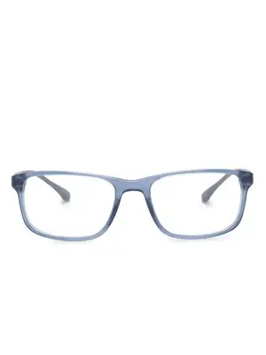 Emporio Armani Rectangle-frame Eyeglasses - Blue