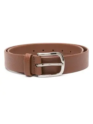 ORTIGNI Dollaro Leather Belt - Brown