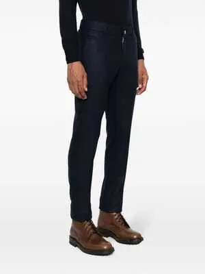 Jacob Cohen Skinny-cut Virgin Wool-blend Trousers - Blue