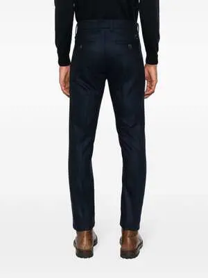 Jacob Cohen Skinny-cut Virgin Wool-blend Trousers - Blue