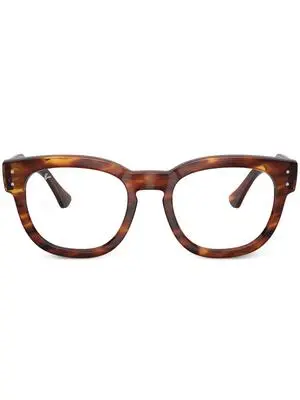 Ray-ban Logo Lettering Glasses - Brown