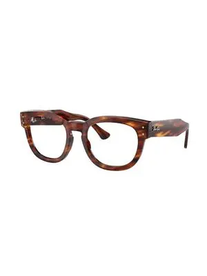 Ray-ban Logo Lettering Glasses - Brown