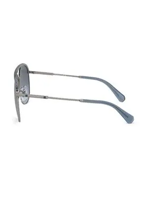 SWAROVSKI Crystal-embellished Pilot Sunglasses - Grey