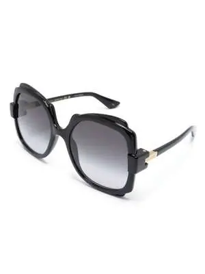 Gucci Logo-engraved Square-frame Sunglasses