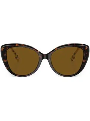 Burberry Vintage Check Cat-eye Sunglasses - Brown