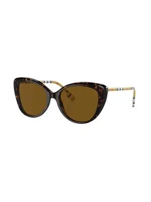 Burberry Vintage Check Cat-eye Sunglasses - Brown