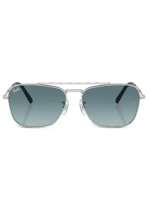 Ray-ban Caravan Square-frame Sunglasses - Silver