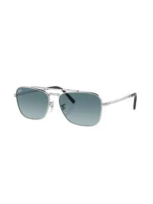 Ray-ban Caravan Square-frame Sunglasses - Silver