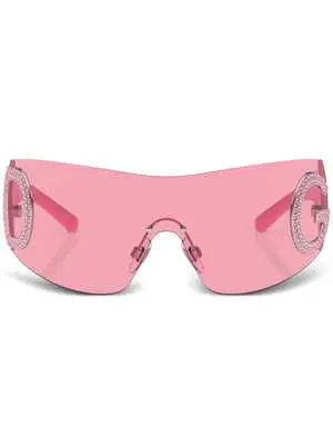 Dolce & Gabbana Re-edition Shield-frame Sunglasses - Pink