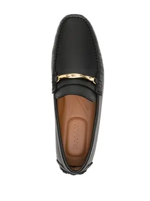 Bally Almond-toe Leather Loafers