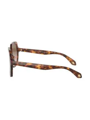 Giorgio Armani Tortoiseshell Square Frame Sunglasses