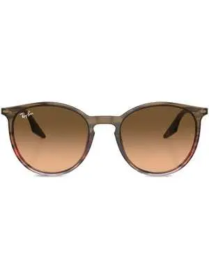 Ray-ban Oval-frame Sunglasses - Brown