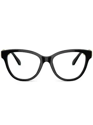 SWAROVSKI Hinged Cat-eye Glasses - Black