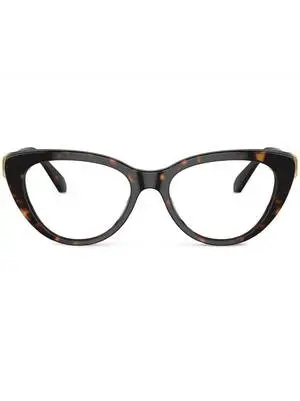 SWAROVSKI Hinged Cat-eye Glasses - Brown