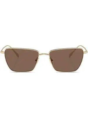 Giorgio Armani Rectangle-frame Sunglasses - Gold