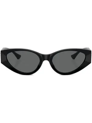 Versace Medusa Oval-frame Sunglasses - Black