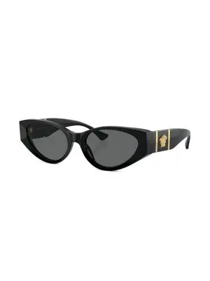 Versace Medusa Oval-frame Sunglasses - Black