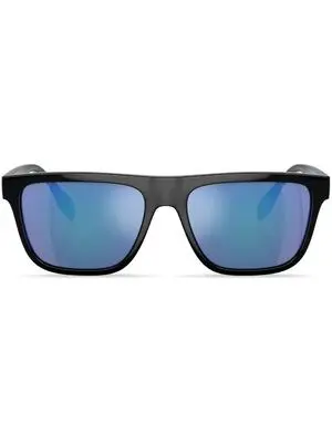 Burberry Logo Square-frame Sunglasses - Black