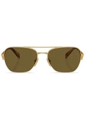 Prada Pilot Sunglasses - Gold