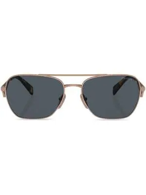 Prada Triangle-logo Pilot Sunglasses