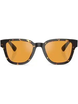 Prada Tortoiseshell-effect D-frame Sunglasses - Brown