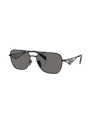 Prada Triangle-logo Pilot Sunglasses