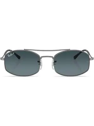 Ray-ban Oval-frame Sunglasses - Grey