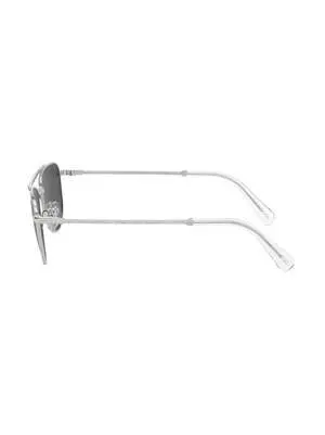 SWAROVSKI Crystal-embellished Aviator Sunglasses - Silver