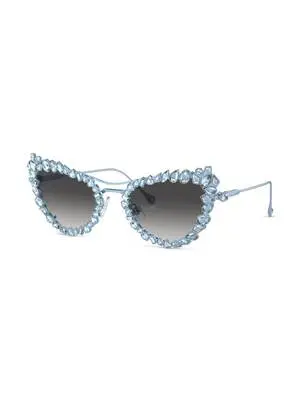 SWAROVSKI Crystal-embellished Clip-on Sunglasses