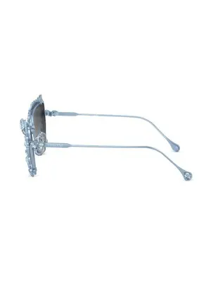 SWAROVSKI Crystal-embellished Clip-on Sunglasses