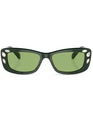 SWAROVSKI Crystal-embellished Sunglasses - Green