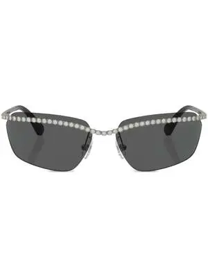 SWAROVSKI Rectangle-frame Sunglasses - Grey