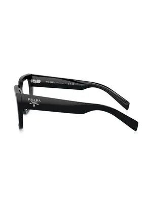 Prada Logo-lettering Square Frame Glasses