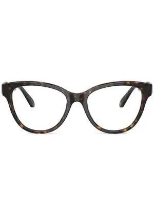 SWAROVSKI Tortoiseshell Cat-eye Frame Glasses - Brown