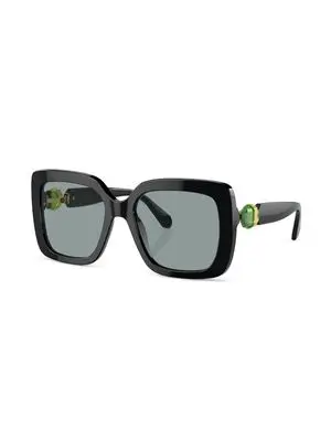 SWAROVSKI Crystal-embellished Sunglasses - Black