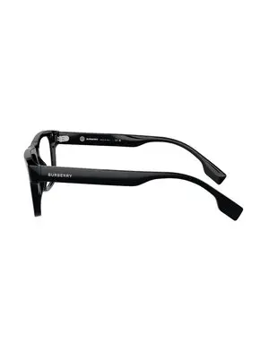 Burberry Logo-print Square-frame Glasses - Black
