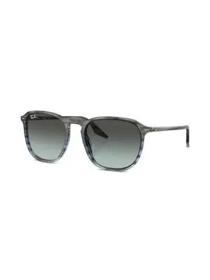 Ray-ban Logo-lettering Round-frame Sunglasses