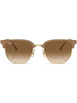 Ray-ban Clubmaster Square-frame Sunglasses - Brown